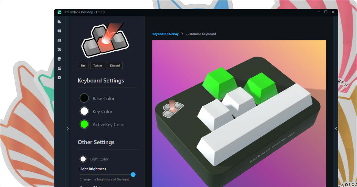 Keyboard Overlay App for Streamlabs Desktop | bonesbroken